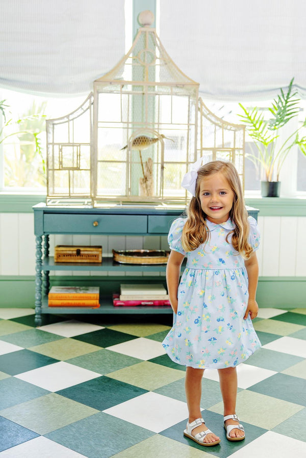 Cindy Lou Sash Dress Little London Flowers - Girls Easter Dress ...