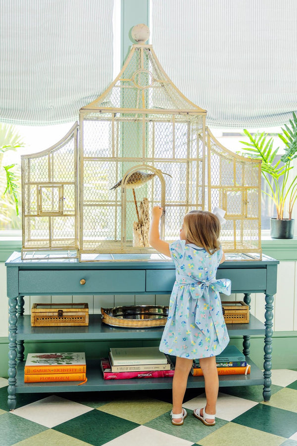 Cindy Lou Sash Dress Little London Flowers - Girls Easter Dress ...