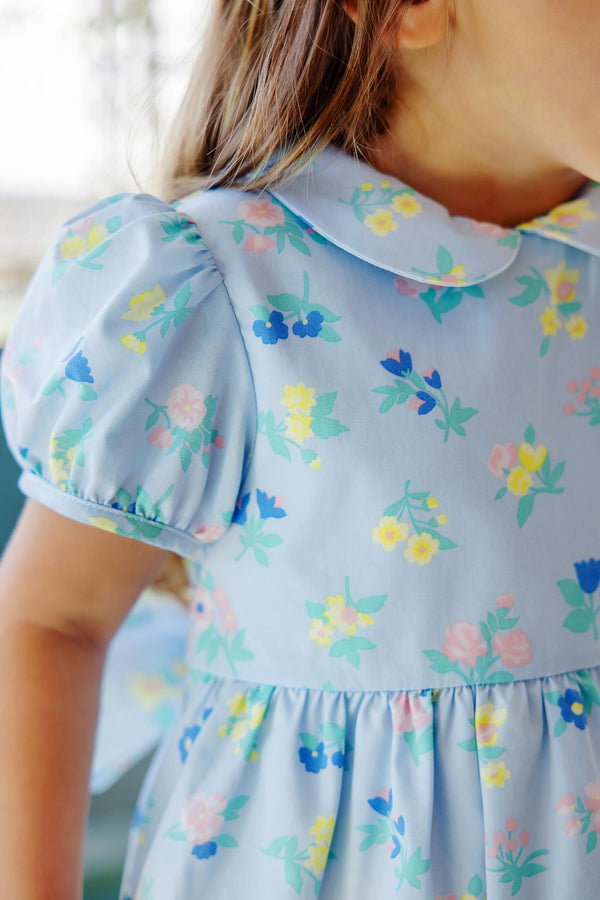 Cindy Lou Sash Dress Little London Flowers - Girls Easter Dress ...