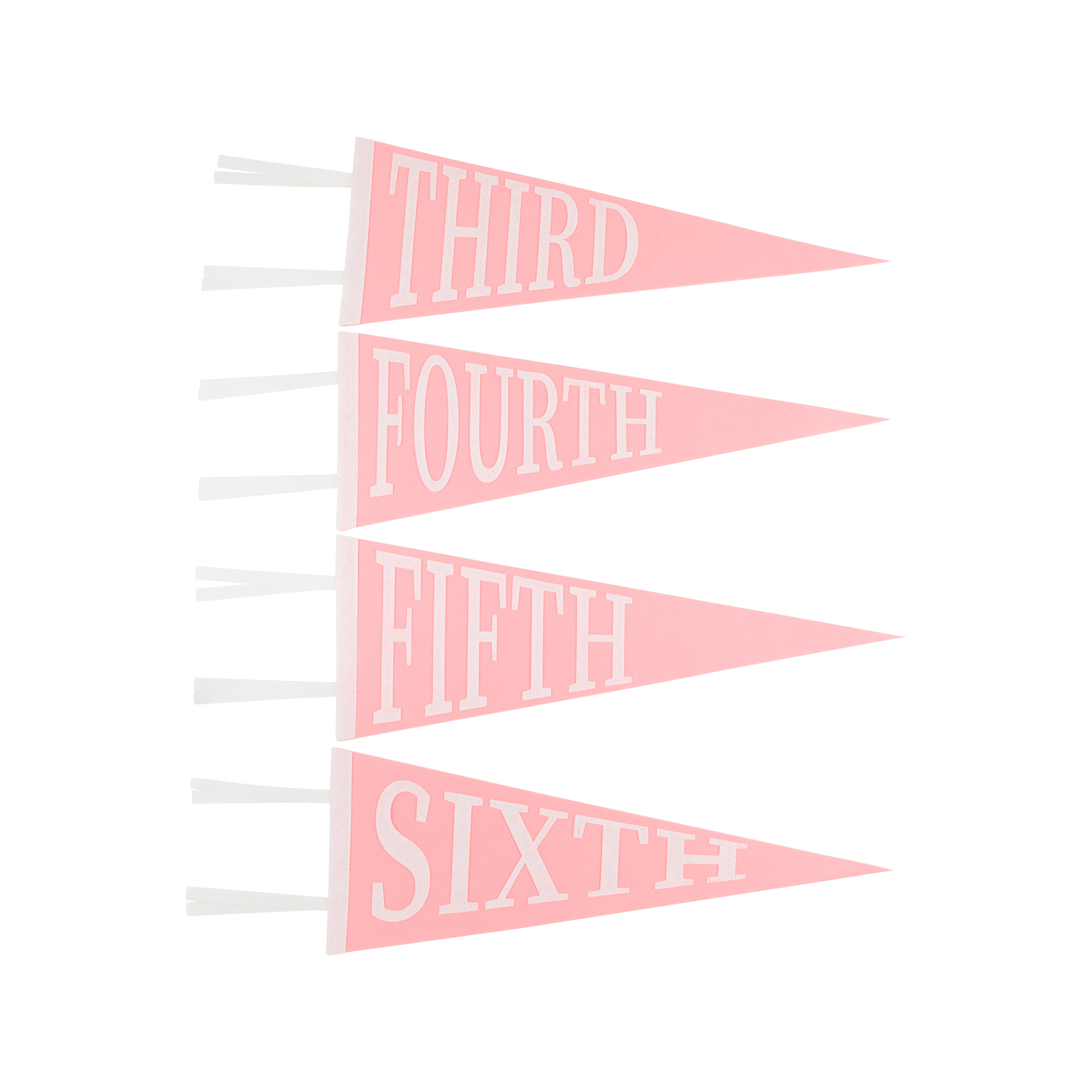 Back to School Pennants - Hamptons Hot Pink – The Beaufort Bonnet Company