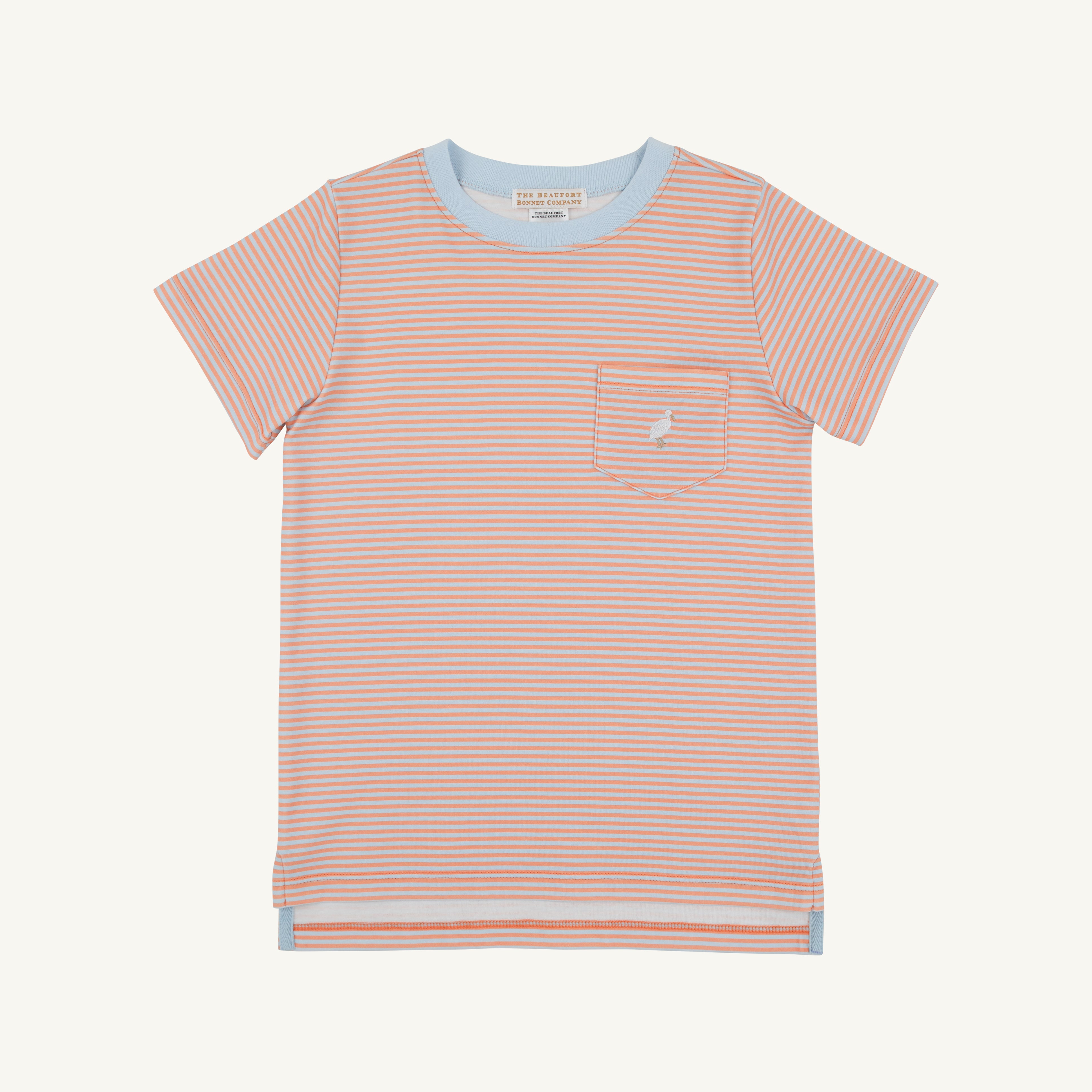 Carter Crewneck - Seashore Sherbet & Buckhead Blue Stripe