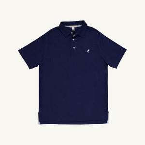 Croquet Party Polo - Nantucket Navy with Worth Avenue White Stork