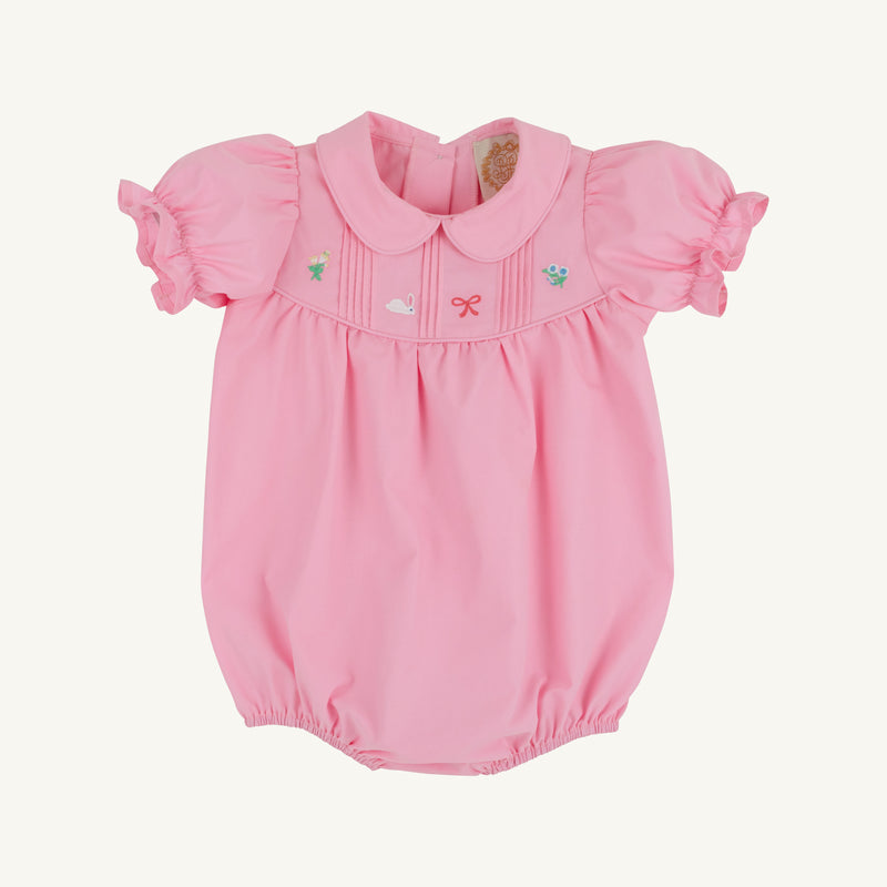 Holly Bea Bubble Pier Party Pink Bunny Bow Embroidery - Girls Easter Outfit