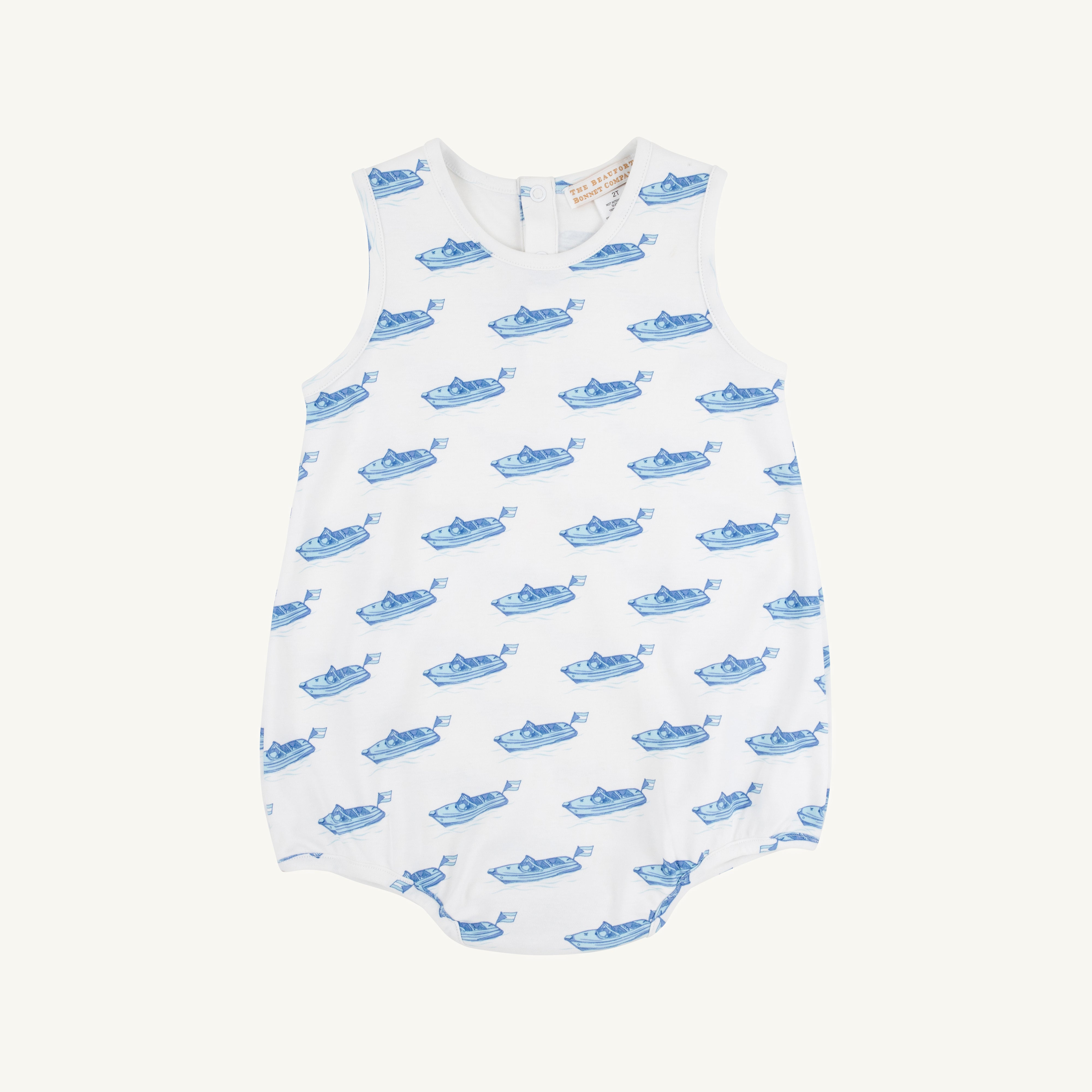 Patton Play Bubble Boys Romper - Briland Time One Piece